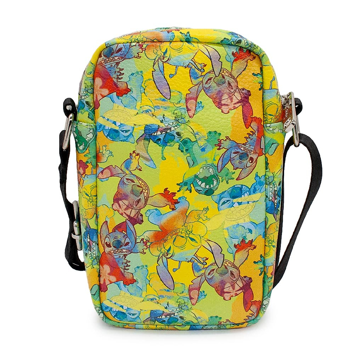 Buckle Down Disney Bag, Cross Body, Lilo, Stitch Poses Stacked Multi Color, Vegan Leather