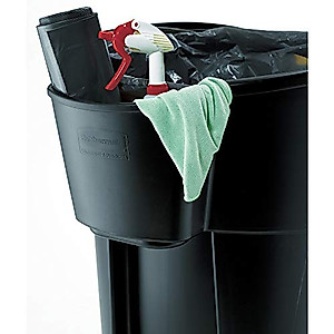 Rubbermaid Commercial Executive Series Mega Brute Waste Collection Cart, 120-Gallon, Black (9W7300BLA)