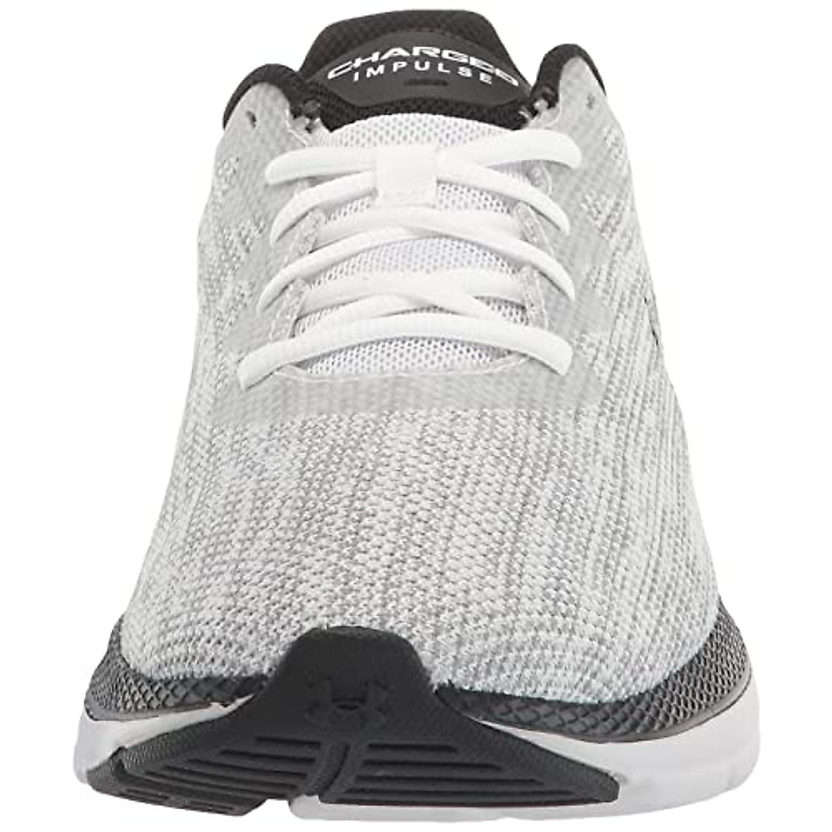 Under Armour Men's Charged Impulse 2 Knit Road Running Shoe, White (100)/Black, 15