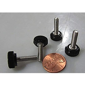 Stainless Plastic Head Knurled Thumb Screws FT 8-32 x .625" Length 25 Pcs