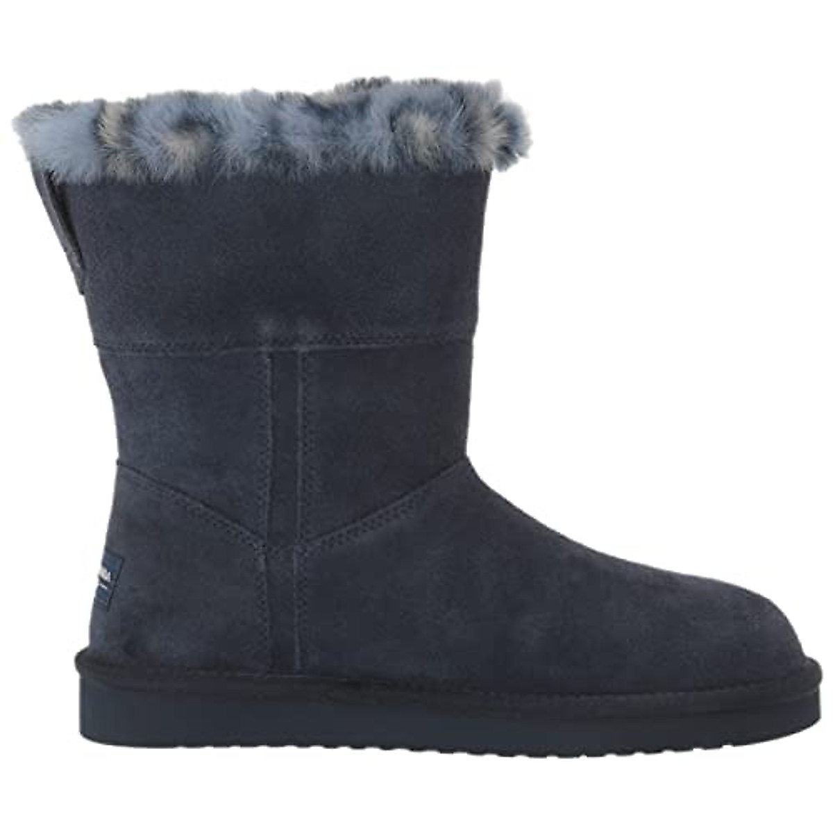 Koolaburra by UGG Women's ARIBEL Short Leopard Fashion Boot, Insignia Blue, 10