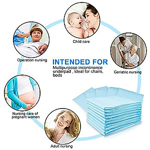 Baby Disposable Changing Pad, 20Pack Soft Waterproof Mat, Portable Diaper Changing Table & Mat, Leak-Proof Breathable Underpads Mattress Play Pad Sheet Protector(13'' 18'')