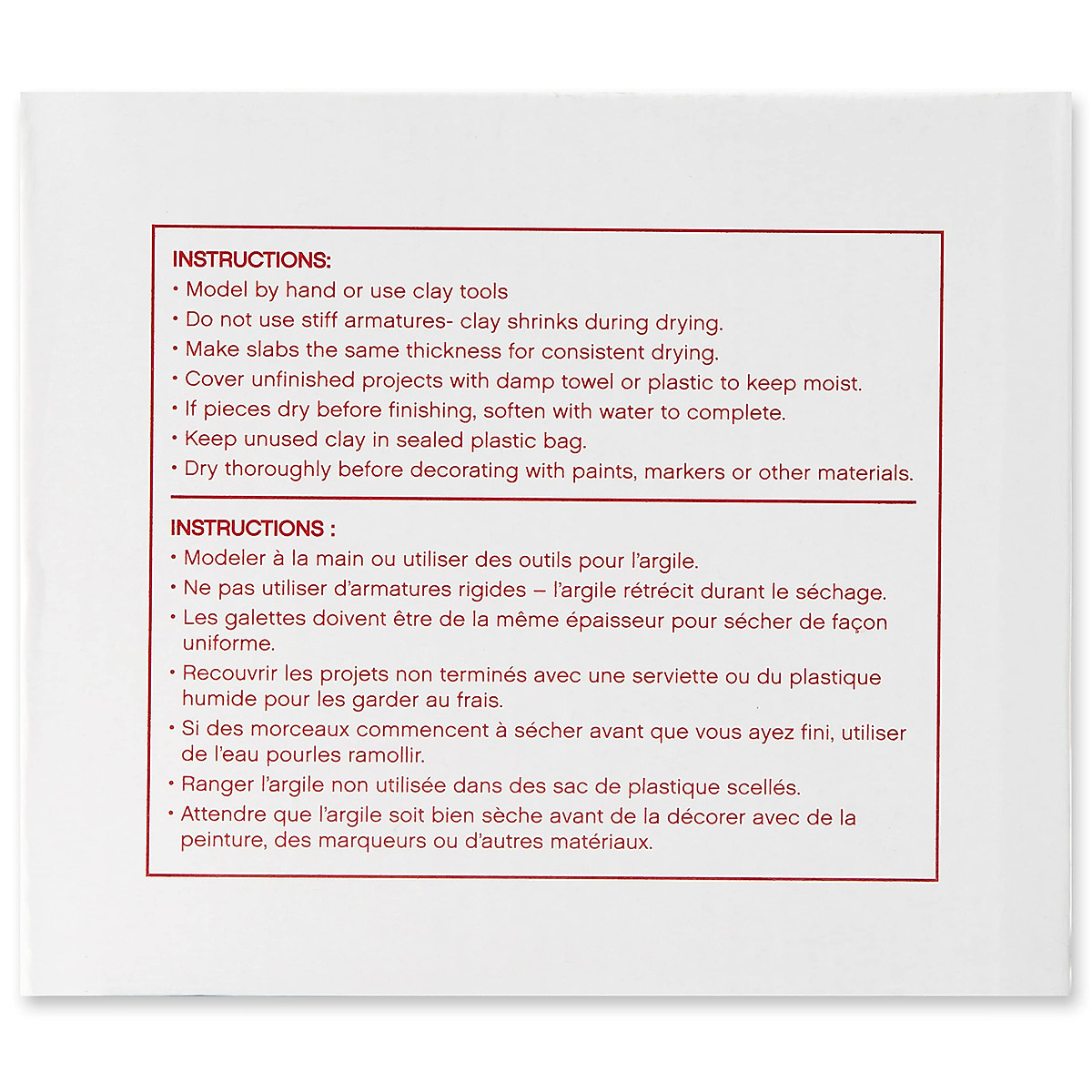 Craftsmart Natural Air-Dry Clay, White, 10lbs – All-Purpose Modeling Clay for Sculpting, Hand Modeling and Throwing, Non-Toxic,10114031