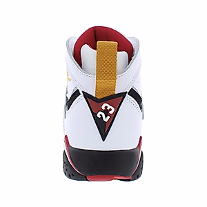 Jordan Air 7 Retro BG (Big Kid) White/Black/Cardinal Red/Chutney 5.5 Big Kid M