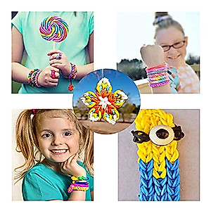 Liberry Colored Rubber Bands Bracelet Making Kit with Loom Bands Storage Container. Great Gifts for Girls and Boys, No Loom Board Included.