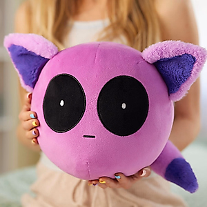 Doomlings - NAT (Nocturnal) Plushie, 10" Squishy Raccoon Cat Plush Toy, Stuffed Animal | Adorable Kawaii Soft Plush Pillow, Cute Plushie, Birthday Gifts for Girls and Boys