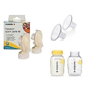 Medela Freestyle Spare Parts Kit with 2-- 27mm Breastshields and 2 - 150 mL Bottles