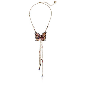 Betsey Johnson Gold Butterfly Y-Shaped Necklace