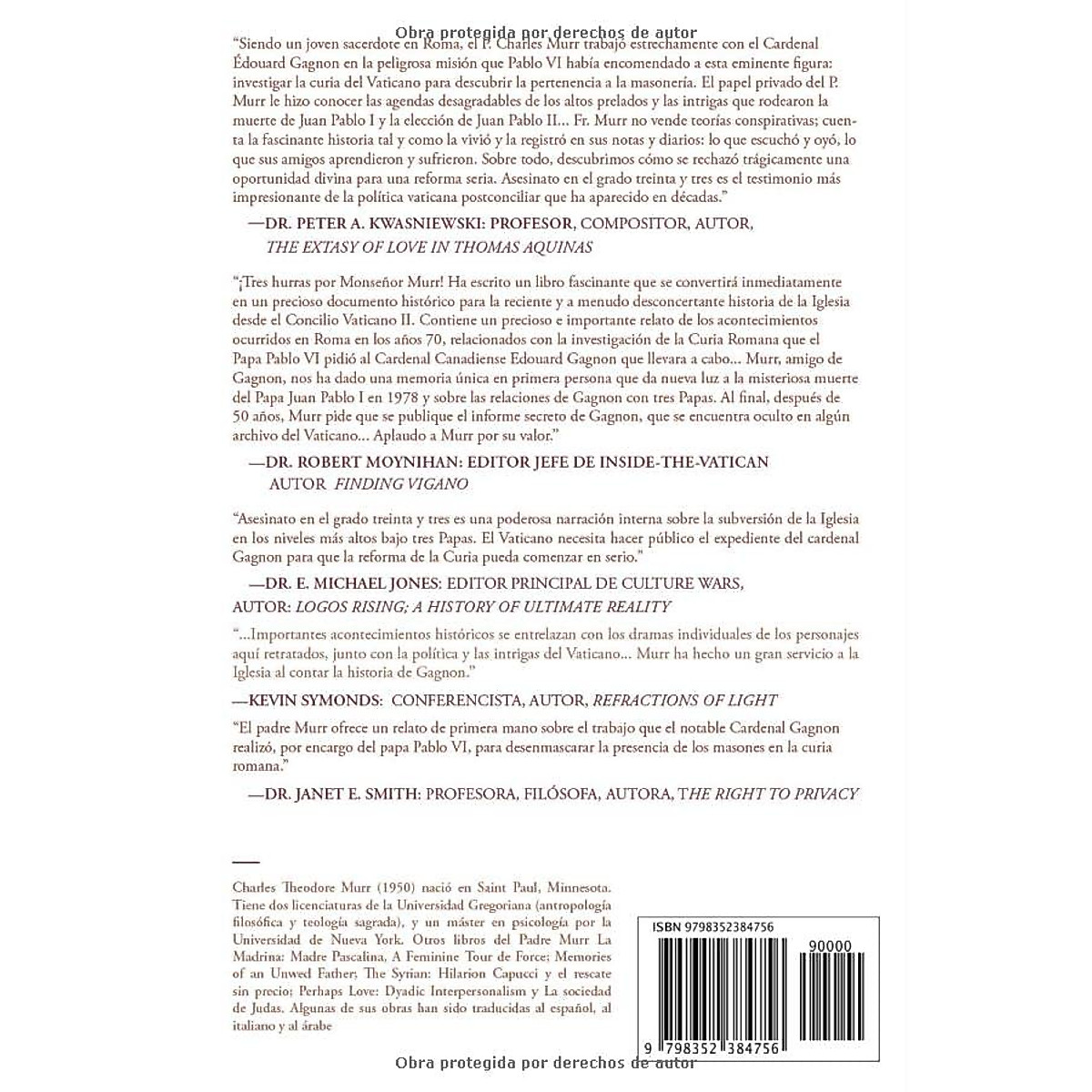 Asesinato en el Grado 33: La Investigación de Gagnon sobre la Masonería en el Vaticano (Spanish Edition)