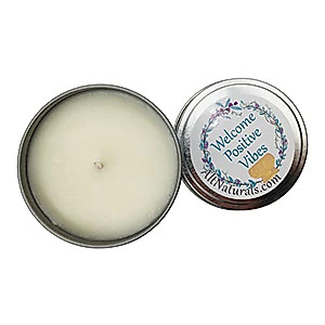Alternative Imaginations White Sage Candle - All Natural Essential Oil Soy Wax Tin Candle - Aromatherapy Smudging Votive Made with Pure Salvia Blanca (White Sage) Oil - (6oz)