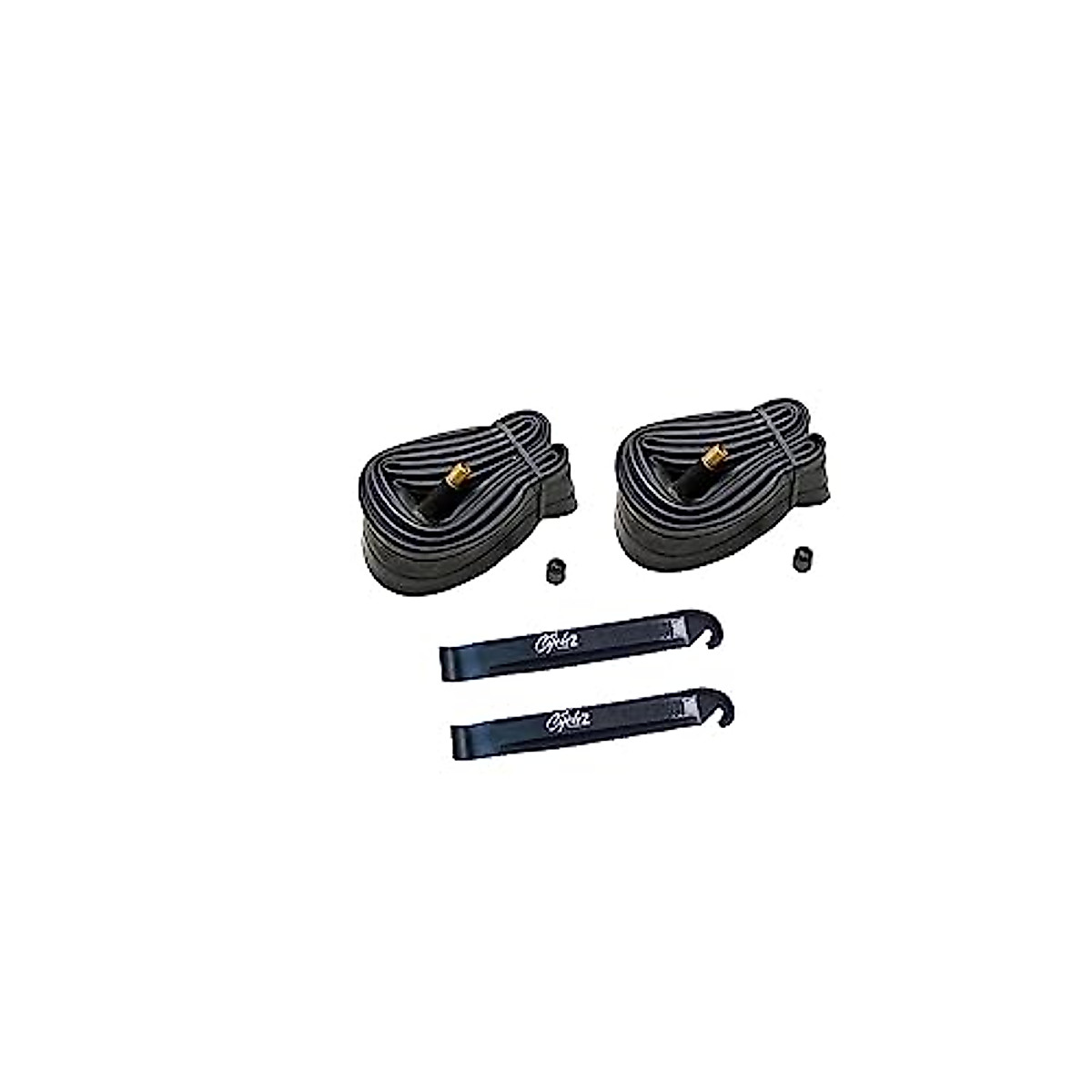 CYCLEZ 26" x 1 3/8 Bicycle Tire Kit Classic Black/Gumwall Style, Includes 2X Inner Tubes and 2X Premium Tire Lever Tools Replacement Kit for Road or Touring Bicycles