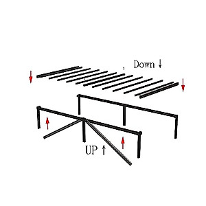 Besebay Twin Size Bed Frame 14 Inch Heavy Duty Metal Frames with Steel Slats Support Ample Storage No Box Spring Needed, Easy Assembly, Noise Free, Black