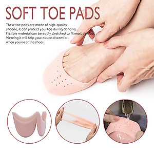 DoGeek Satin Pointe Shoes for Girls and Ladies Professional Ballet Dance Shoes with Ribbon for School or Home (Choose One Size Larger) Pink