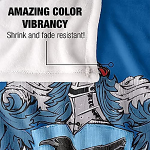 Harry Potter Ravenclaw Rough Crest Officially Licensed Silky Touch Super Soft Throw Blanket 50" x 60"