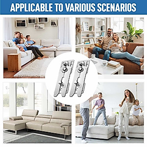 SKMYL Sofa Connector, Heavy Duty Sofa Snap Furniture Invisible Connector Head Snap with Mounting Screws, Sofa Connector Bracket for Loveseat Sofa and Other Furniture (Sofa Alligator Clips 2 Pairs)