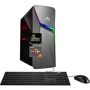 ASUS ROG Strix GL10 Gaming Desktop PC, AMD Ryzen 7 3700X (Beat i9-11900KB), NVIDIA GeForce GTX 1650 Super, 32GB RAM, 1TB SSD, 1TB HDD, Bundle with JAWFOAL