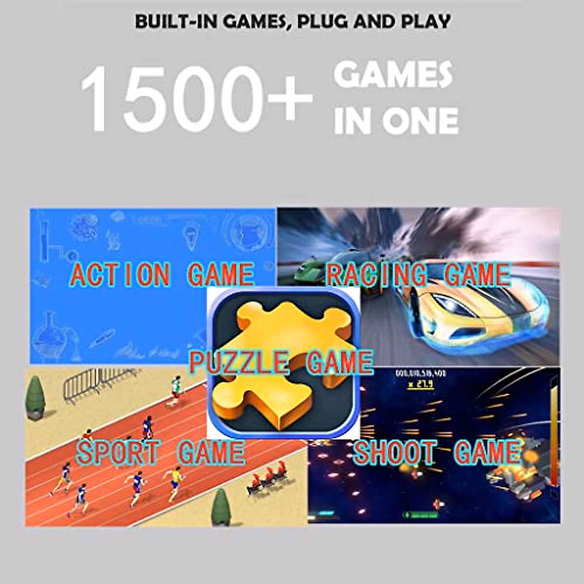 Babibubary Retro Game Stick with 1550+ Classic Video Games for TV with HDMI Output NES Wireless Extreme Mini Game Box Old Arcade Plug and Play Video Game Console Great Gift for Adults & Kids