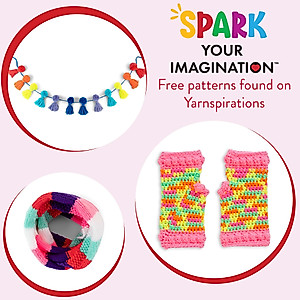 Red Heart Super Saver Yarn Super Craft Kit Brights, with 12 Pack of 50g/1.7 oz. 4 Medium Worsted Yarn for Knitting & Crocheting, 12 Colors, Perfect for Chunky Sweaters, Blankets, Amigurumi