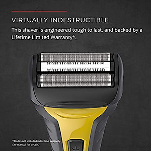 Remington Virtually Indestructible Foil Shaver 5100 PF7855, Yellow