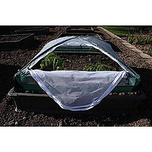 Lifetime 60053 Raised Garden Bed Kit, 2 Beds and 1 Early Start Vinyl Enclosure