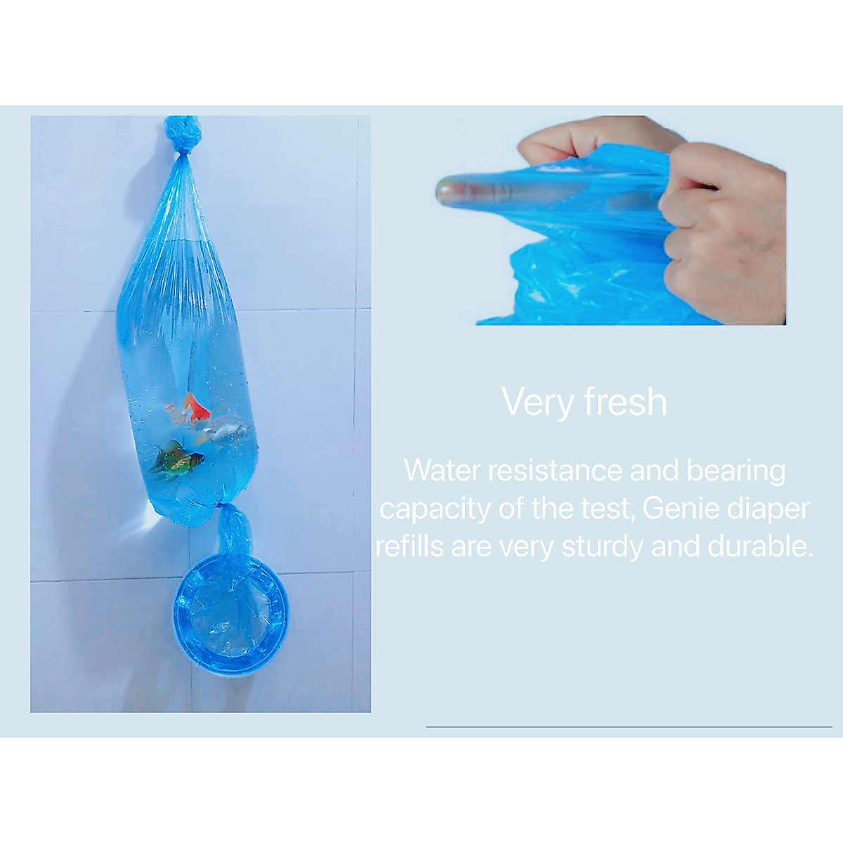 SSZZMM33 Baby Diaper Refills Bags Litter Locker Compatible with Diaper Genie Pails, 1280Count (4Pack)