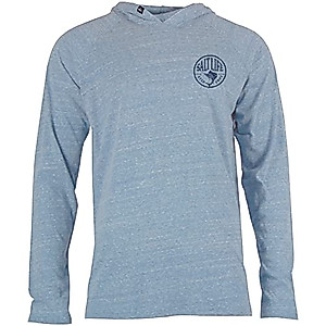 Salt Life Sailfish Stamp Hoodie Long Sleeve Classic Fit, BLUFO, Medium