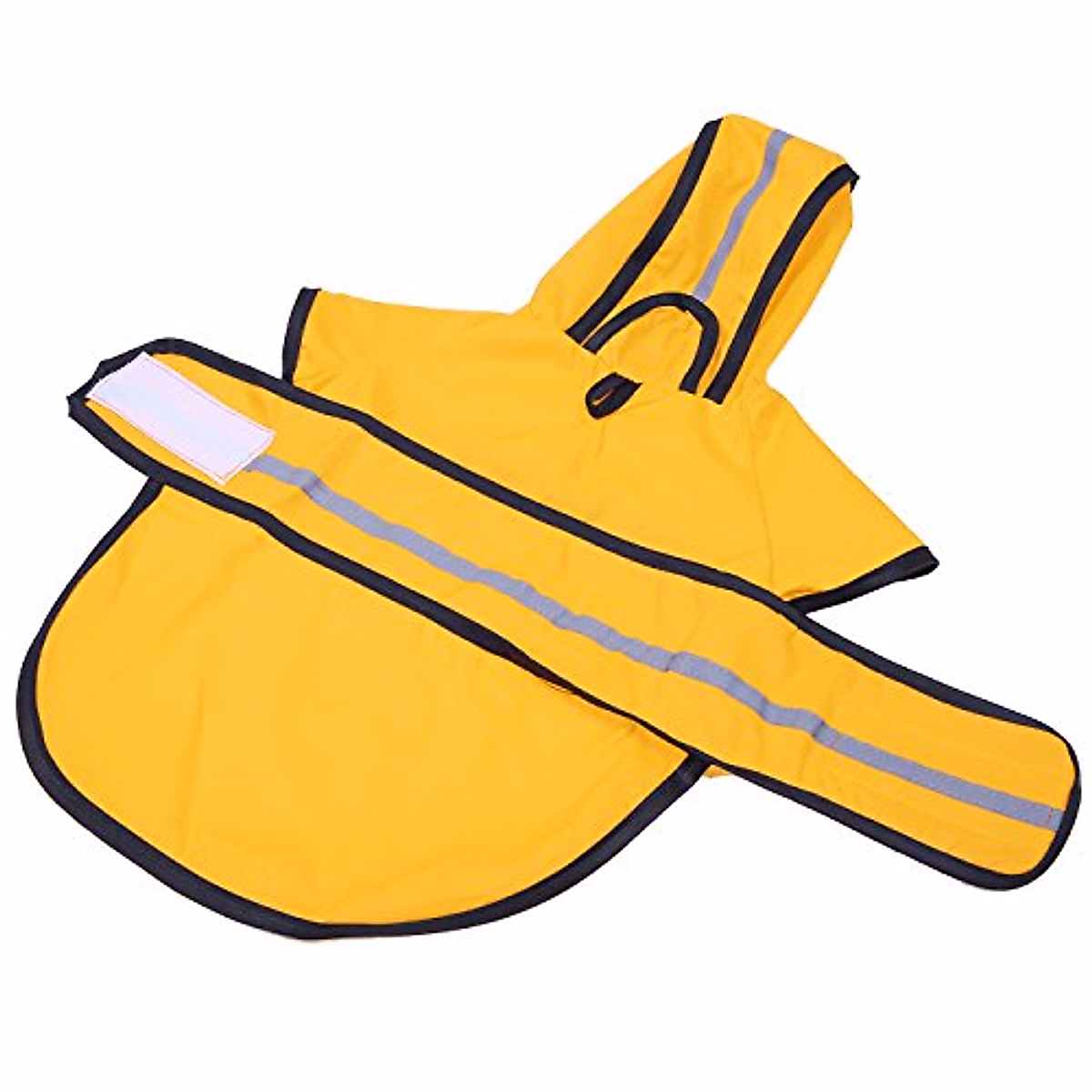 HDE Dog Raincoat Hooded Slicker Poncho for Small to X-Large Dogs and Puppies Yellow - L