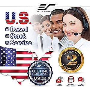 Elite Screens Spectrum2, 120-inch 16:9, 12-inch Drop, Electric Motorized Drop Down Projection Projector Screen, SPM120H-E12