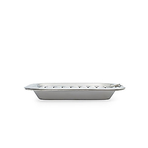 Sur La Table 12" x 9" Stainless Steel Broiler Pan includes Broiler Rack and Pan, Silver