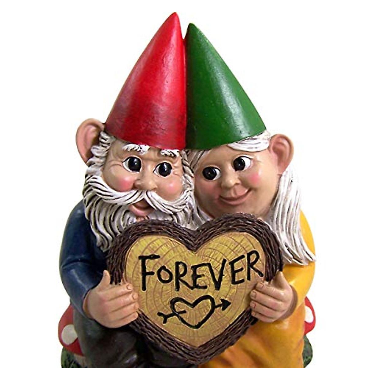 Forever Gnome Old Couple Small Indoor Outdoor Garden Figurine, 6 Inch
