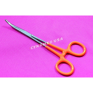 German Stainless 6.25" Pean Locking Hemostat Forceps (Straight + Curved) Cynamed Brand …