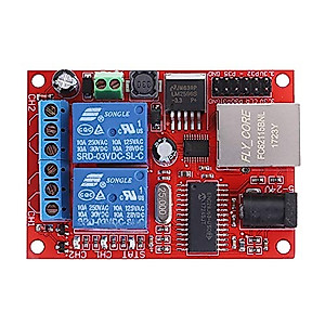 Davitu Motor Controller - LAN Ethernet 2 Way Relay Board Delay Switch TCP/UDP Controller Module WEB Server