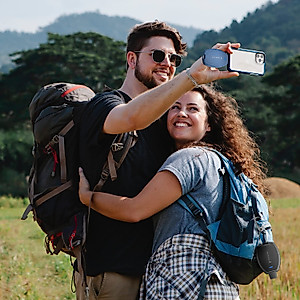 Keychain Portable Charger for iPhone, Mini Power Bank Subcompact Emergency Power Pod External Fast Charging Battery Pack, 1600mAh Key Ring Charger for iPhone 14/13/12/11/Pro Max/X/8/7/6s/SE (Blue)