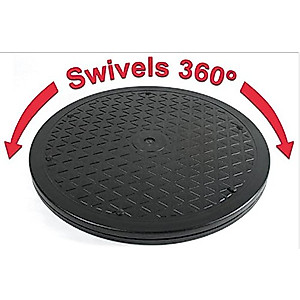 Floratek 10” Rotating Swivel Heavy Duty Wheel 360 Degree Rotate Turntable Lazy Susan Turnplate for Clay Pottery Sculpture Monitor TV 25cm