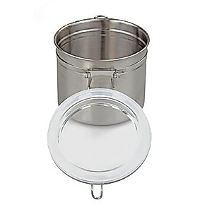 Home Basics 4 Piece Stainless Steel Canister Set,Silver