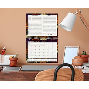 2024-2025 Academic Year 12 Months Student Calendar/Planner for Wall & Desk & 3-Ring Binder, for School, Teacher, Student (Fractal Edition #015)