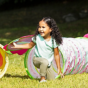 Melissa & Doug Sunny Patch Cutie Pie Butterfly Crawl-Through Tunnel (E-Commerce Packaging) - Indoor Outdoor Baby Tunnel Crawl Developmental Activity Toy