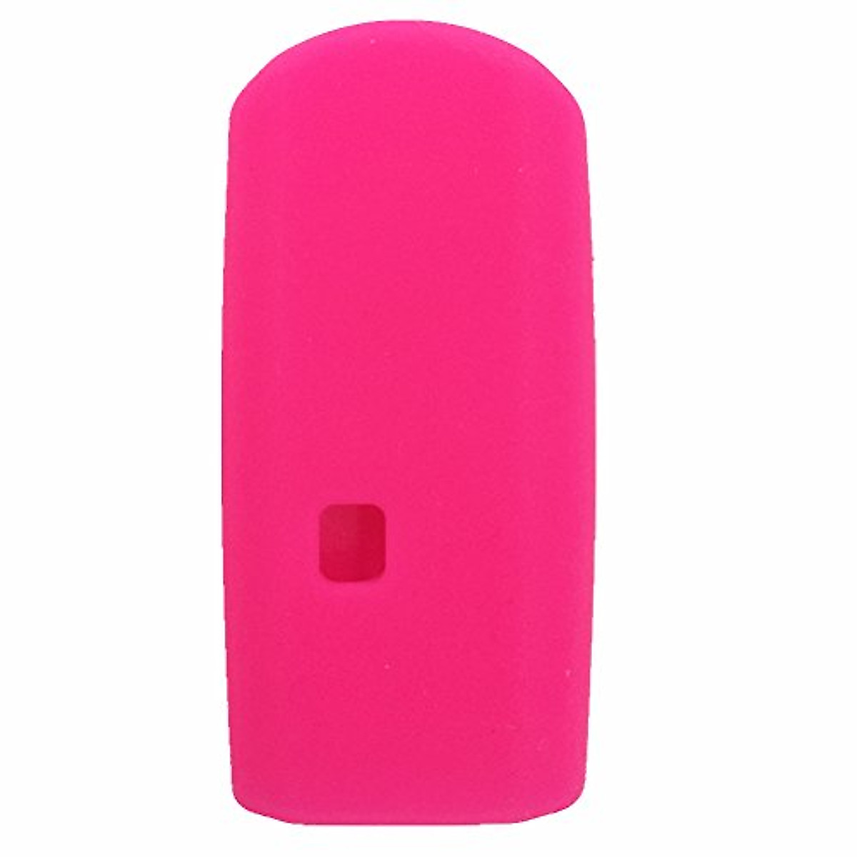 Ezzy Auto Black and Hot Pink Silicone Rubber Key Fob Case Key Covers Key Jacket Skin Protector fit for Mazda 4 Buttons Key