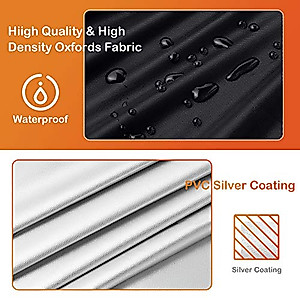 Fire Pit Cover Round for Fire Pit 22- 34 Inch, Waterproof Outdoor Fire Pit Cover, Full Coverage Patio Round Fire Pit Cover - Dustproof Anti UV and Tear Resistant