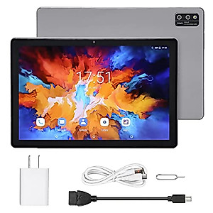 FOTABPYTI 10.1 Inch Smartphone Tablet, 5.0 100‑240V Front 800W Rear 2000W Smartphone Tablet HD IPS Touch Screen for Home Travel (US Plug)
