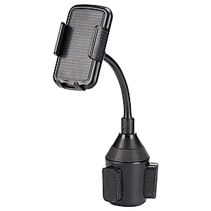 Fonus Car Cup Holder Goose Neck Mount compatible with iPhone X XR XS Max, 6 7 8 Plus - Samsung Galaxy S6 S7 S8 S9 Plus S10, Note 8 9 - LG G6 G7 ThinQ V35 V40 - Google Pixel 2 3 XL - All Smartphones