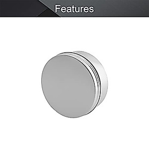 Othmro 3pcs 8.5oz Metal Round Tins Aluminum Tin Cans Containers with Screw Lid, 100 * 40mm(DxH) Silver tin cans for Salve, Spices, Lip Balm, Tea or Candies 250ml