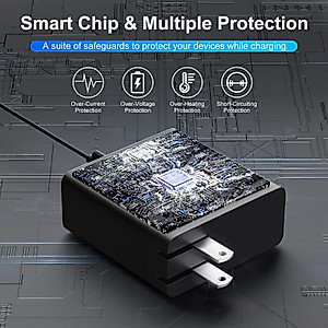 sikrofegen USB c Wall Charger for Nintendo Switch and steam Deck, 45W Charger with Foldable Plug,15V/2.6A Fast Charging USB Plug for Nintendo Switch/Switch lite/Switch OLED,Supports Docking Station