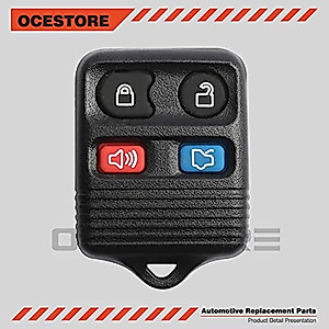 OCESTORE 2 Set Key Fob Case CWTWB1U212 Car Key Fob Keyless Entry Remote Replacement Compatible with CWTWB1U331 GQ43VT11T CWTWB1U345 (4 Button Just only Case)