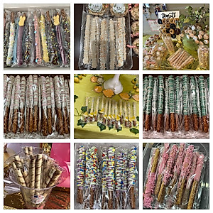 COOLAKE Pretzel Bags 2x9.8 Inch 200 Pcs, Clear Self Sealing Cellophane Bags, Pretzel Rods Individual Bags, Self Adhesive Sealing Treat Bags, for Chocolate, Bakery, Cookies,Candies