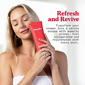 Duradry Deodorizing Body Wash for Women and Men- Hydrating Body Wash Soap for Odor, Deep Cleansing, Nourishes and Moisturizes Skin, Odor-Control Wash, Natural Ingredients - Aqua Fragrance, 6 Fl Oz