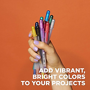 SAKURA Gelly Roll Metallic Gel Pens - Pens for Scrapbook, Journals, or Drawing - Colored Metallic Ink - Medium Line - 10 Pack