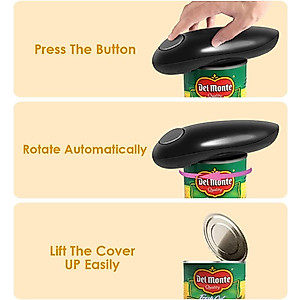 Vivibyan Electric Can Opener, Best Hands-Free Automatic Electric Can Opener for Kitchens and Restaurants, One-Touch Start Operation, Chef's Best Choice Manual