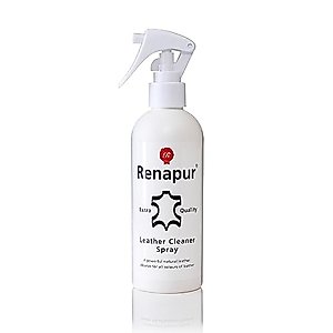 Renapur Natural Leather Cleaner Spray (8.5 Fl. oz) The Perfect Cleaner for All Your Leather Including Sofas, Car Interiors, Footwear, Clothing & Saddles & Tack