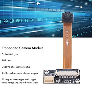 USB Camera Module, 5MP 76 Degree Perspective Without Distortion, Autofocus Embedded Camera Board Industrial Component
